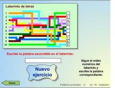 Laberinto de palabras « NUESTRO BLOG DE 5º DE PRIMARIA
